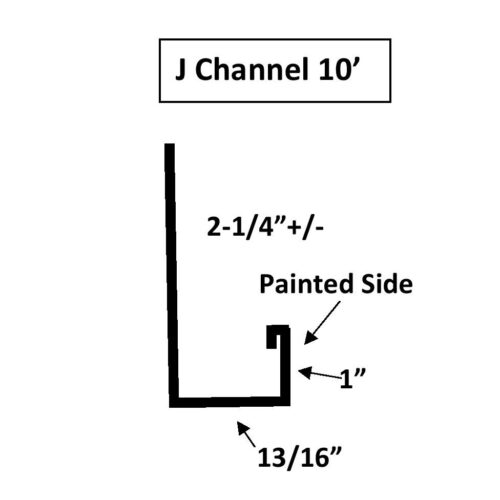 Hardy Rib J-Channel 10' - Mid-Michigan Metal Sales