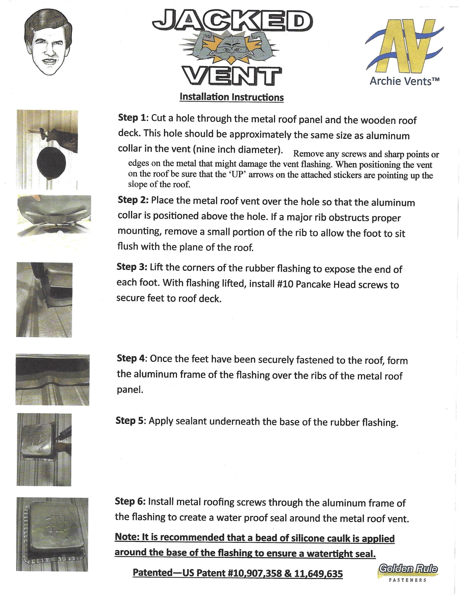 JackedVent™ Metal Roof Vent - Mid-Michigan Metal Sales